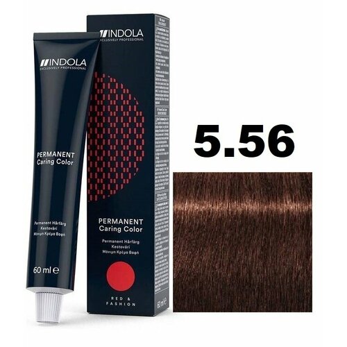 Indola Permanent Caring Color Крем-краска для волос 5/56 светлый коричневый красного дерева красный 60мл
