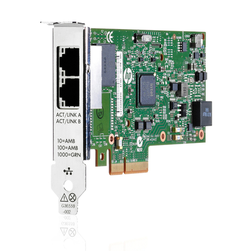 Сетевой адаптер HP 656241-001 Ethernet 1Gb 2-port 10/100/1000BASE-T RJ-45 ports and 256MB, x4 PCI Express