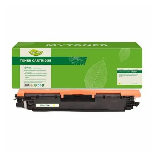 Тонер-картридж MyToner, аналог HP CF352A/130A желтый 1k с чипом