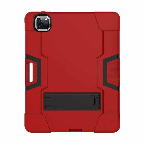 Противоударный, защитный чехол для iPad Pro 12.9 (2018) / iPad Pro 12.9 (2020), METROBAS Survivor Armor Case, красный