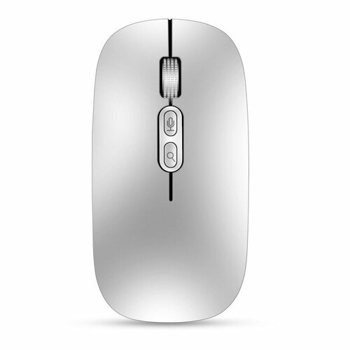 Компьютерная мышка ForAll М103 с RGB подсветкой, Bluetooth 5.1, Зарядка Type-C, серебристый
