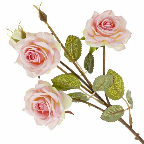 Цветок искусственный ALAT Home "Роза" пластик, 10х10х50см