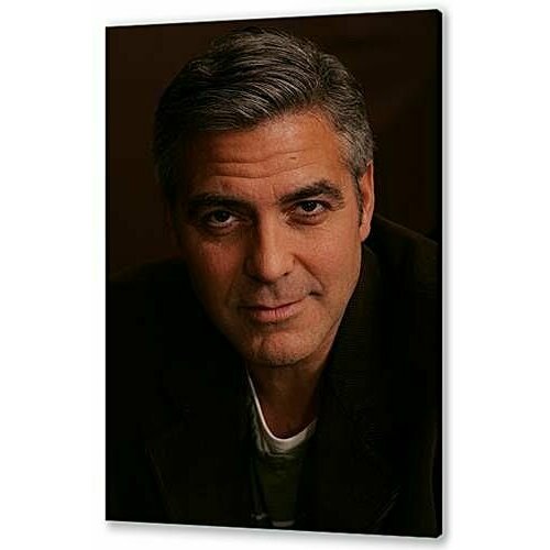 Плакат, постер на холсте George Clooney-Джордж Клуни. Размер 30 х 42 см