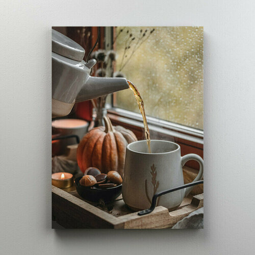 Интерьерная картина на холсте "Осенний натюрморт", размер 45x60 см