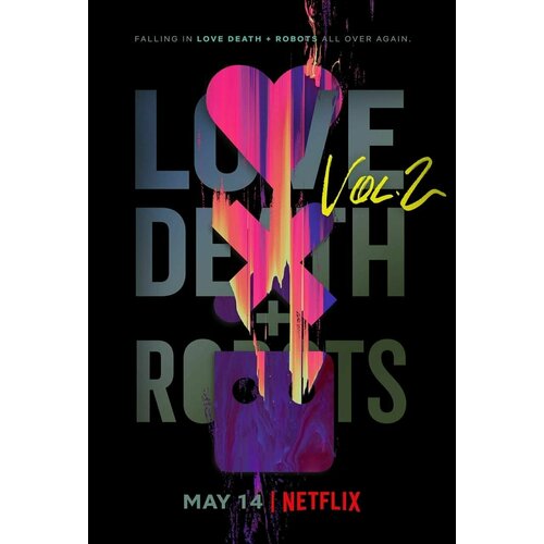 Плакат, постер на бумаге Любовь. Смерть. Роботы. (Love, Death Robots, 2019г). Размер 21 на 30 см