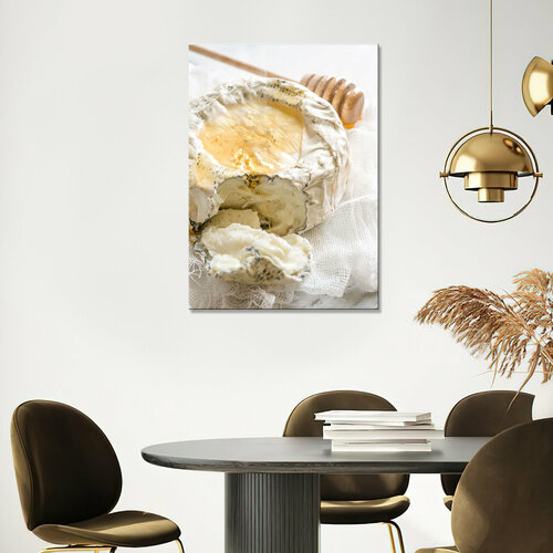 Картина/Картина на холсте для интерьера/Картина на стену/Картина для кухни/ - Круглый сыр с плесенью 20х30