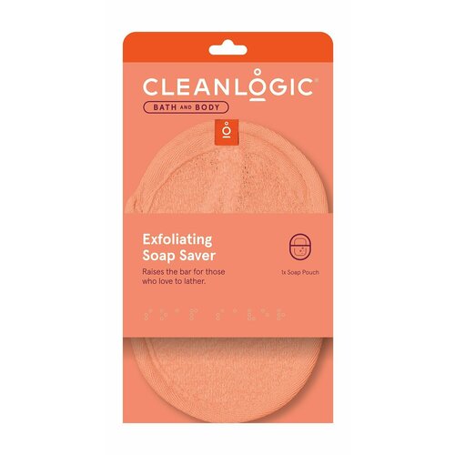 Мочалка для тела с карманом для мыла Cleanlogic Bath & Body Exfoliating Soap Saver