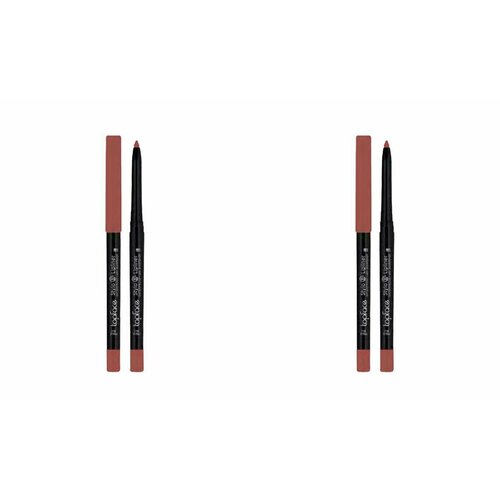 Topface Карандаш для губ водостойкий Stylo Lipliner, автоматический, тон 007, 1.1г, 2 шт.