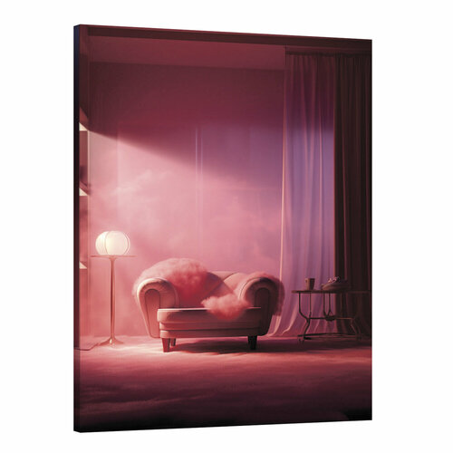 Интерьерная картина 50х70 "Розовая аура"