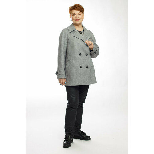Пальто Modetta Style, размер 54, серый