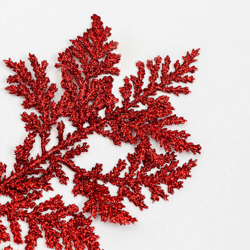 Декоративная веточка «Изумление» в красном цвете, 0,3 × 12 × 28 см (комплект из 40 шт)