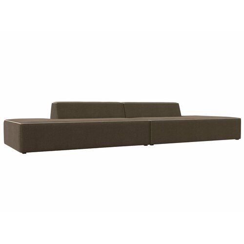 Прямой модульный диван Монс Лофт, Рогожка, Модель 119651