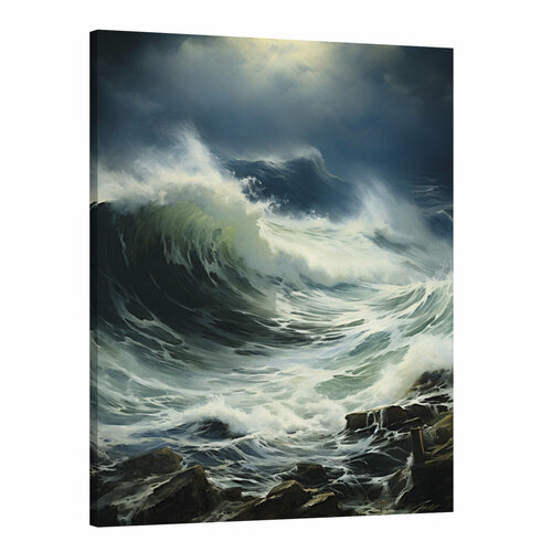 Интерьерная картина 50х70 "Бескрайнее море"