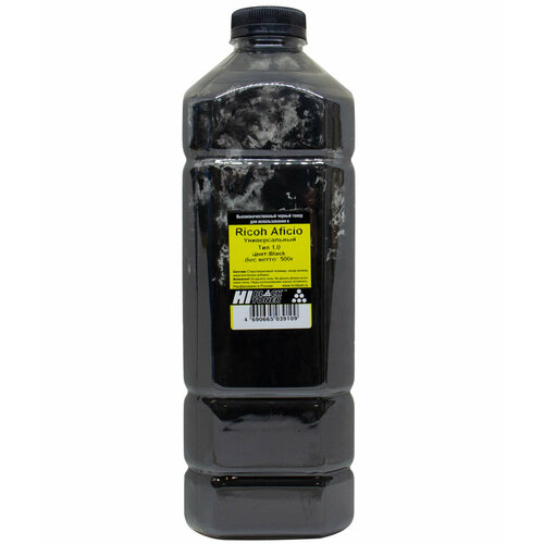 Тонер Hi-Black Универсальный для Ricoh Aficio Color, Тип 1.0, Bk, 500 г, канистра, черный