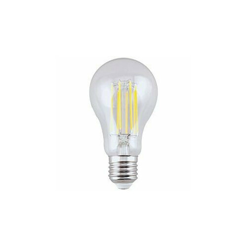 Светодиодная LED лампа Ecola ЛОН A65 E27 13W(1300Lm) 4000K 4K празрачная 120x65 филамент (нитевидная) 360° Premium N7LV13ELC (упаковка 18 штук)