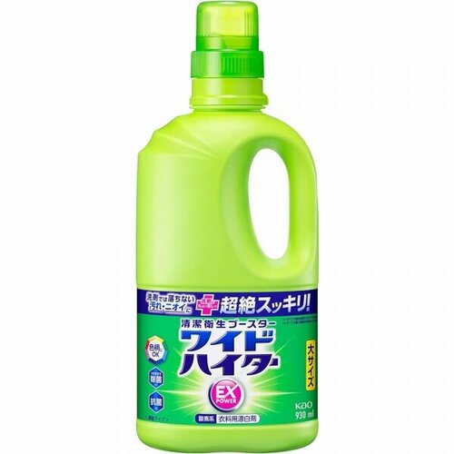 Kao wide haiter ex power жидкий кислородный отбеливатель для цветного белья, цветочный аромат, 930 мл.