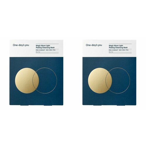 One-day's you Очищающие маски для снятия макияжа Magic Moon Light Peeling Cleansing Mask, 2 шт
