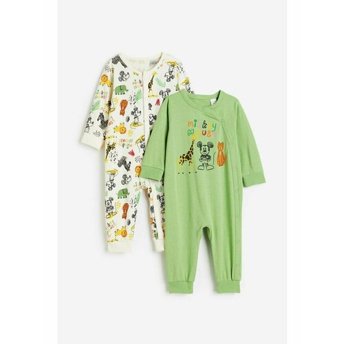 Пижама  H&M, размер 92, зеленый
