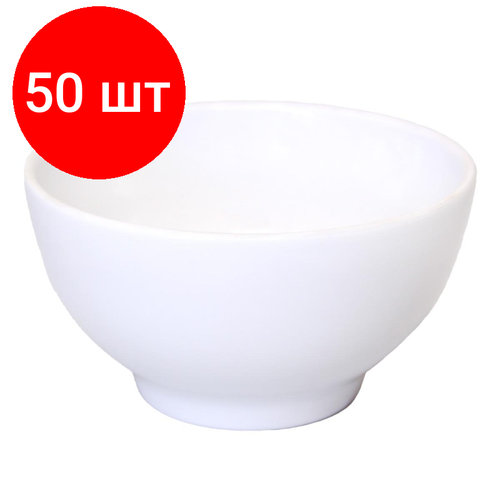 Комплект 50 штук, Пиала фарфор белая 250мл (0С0657)