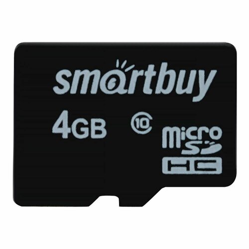 Карта памяти SmartBuy MicroSD 4GB, class 10, 18, 8Мбс