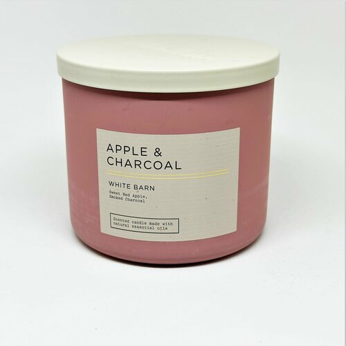 Bath and Body Works свеча ароматическая с 3-мя фитилями Apple Charcoal ( 411 гр)