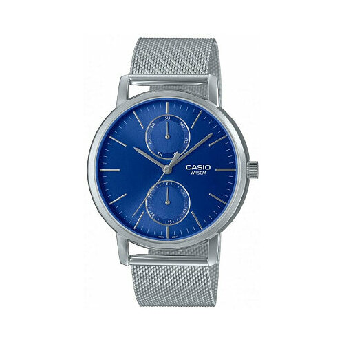 Наручные часы CASIO, серебряный, синий
