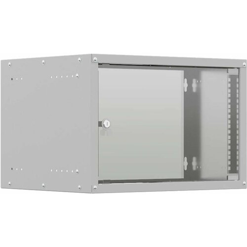 Шкаф коммутационный NTSS NTSS-WL6U5545GS настенный, стеклянная передняя дверь, 6U, 550x370x450 мм