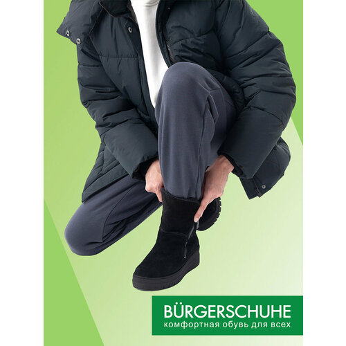 Полусапоги Burgerschuhe, полнота F, размер 38, черный