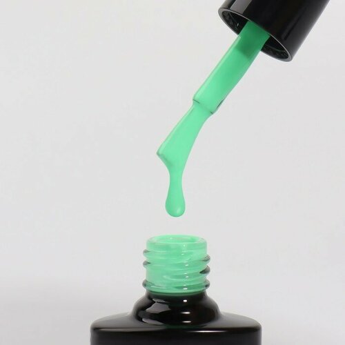 Гель лак для ногтей «NEON», 3-х фазный, 8 мл, LED/UV, цвет зелёный (19) (1шт.)