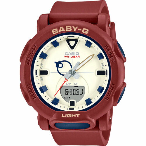 Наручные часы CASIO Baby-G BGA-310RP-4A, белый, бордовый
