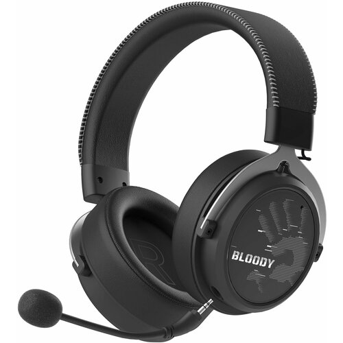 Наушники с микрофоном A4Tech Bloody MR590 Sports черный 1.5м мониторные BT/Radio/3.5mm оголовье (MR590 + WIRED/SPORT BLACK)