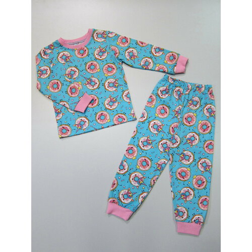 Пижама  Светлячок-С, размер 116-122, голубой