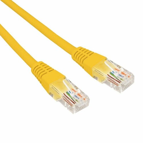 Патч-корд U/UTP, CAT 6, RJ45-RJ45, 26AWG, LSZH, желтый, 5м REXANT, цена за 1 шт