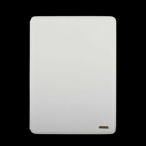 Чехол, сумка для планшета Apple iPad Air 2 (A1566, A1567) "RICH BOSS", кожаный, фактурная, белый (коробка)
