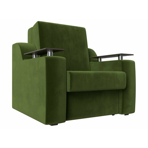 Кресло-кровать Сенатор 80, Микровельвет зеленый