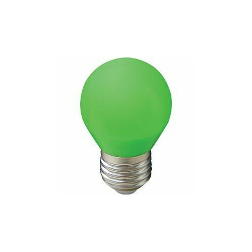 Светодиодная LED лампа Ecola шар G45 E27 5W Зеленый матовая 77x45 K7CG50ELB (упаковка 14 штук)