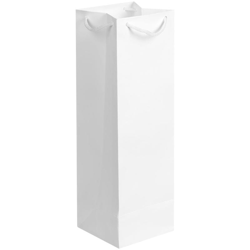 Пакет подарочный под бутылку Vindemia (38x12x11.2 см, белый), 1337399