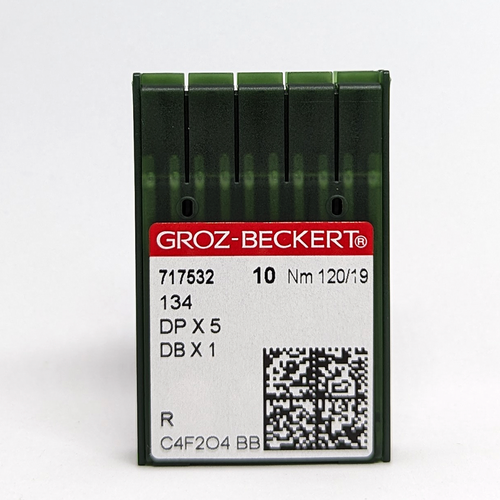 Иглы промышленные Groz-Beckert DPx5 №120 2 кассеты (20 игл)