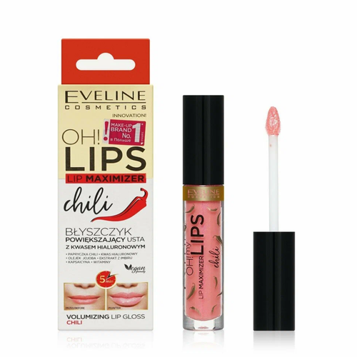 Блеск для увеличения объема губ Eveline Oh my Lips-Lip Maximizer Chili, 4.5 мл
