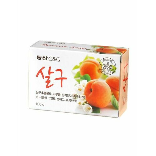 Мыло туалетное Apricot Soap 100г, CLIO, 8801441013176