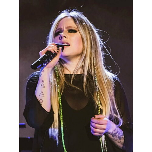Плакат, постер на холсте Avril Lavigne/Аврил Лавин/музыкальные/поп исполнитель/артист/поп-звезда/группа. Размер 21 х 30 см