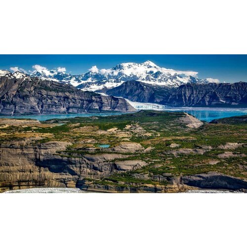 Картина на холсте 60x110 Альянс Лес "Аляска врангель" на подрамнике / интерьер/ декор
