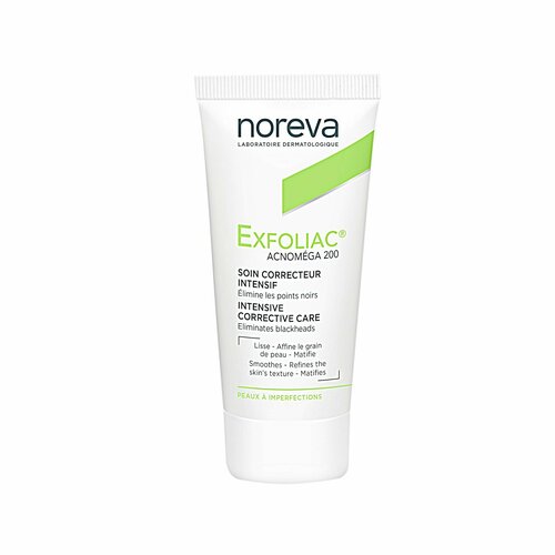 Интенсивный корректирующий крем для лица Noreva Exfoliac Acnomega 200 Intensive Corrective Care