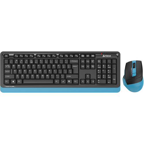 A4Tech Клавиатура + мышь A4Tech Fstyler FG1035 клав: черный/синий мышь: черный/синий USB беспроводная Multimedia (FG1035 NAVY BLUE)