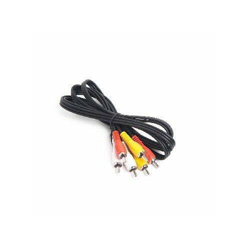 Кабель сигнал 33150 3RCA-3RCA, 1,5 м, черный