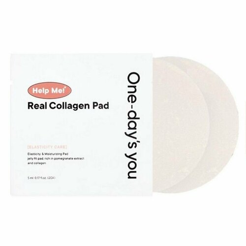 One-day's you Тонер-пэды с эффектом пилинга с коллагеном / Help Me! Real Collagen Pad + Please Elasticity my skin, 20 пэдов в наборе