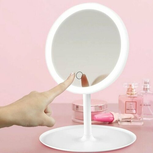 Настольное зеркало для макияжа с подсветкой MIRRORLIGHT- А1, белое белый