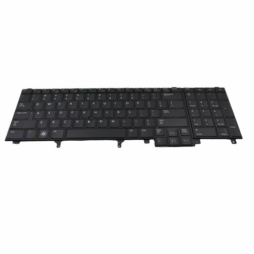 Клавиатура для Dell Latitude E5530 ноутбука с пойнтером и подсветкой