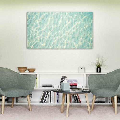 Картина на холсте 60x110 LinxOne "Океан море вода" интерьерная для дома / на стену / на кухню / с подрамником