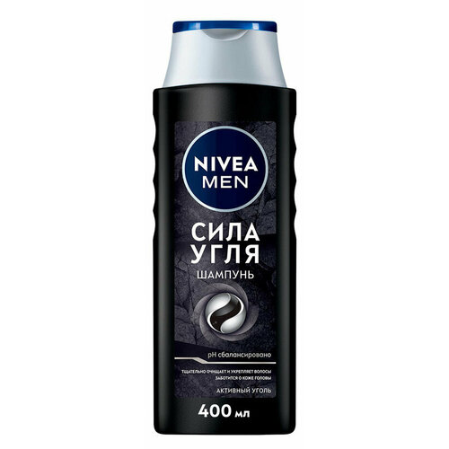 Шампунь для волос NIVEA MEN Сила угля для глубокого очищения, 400 мл